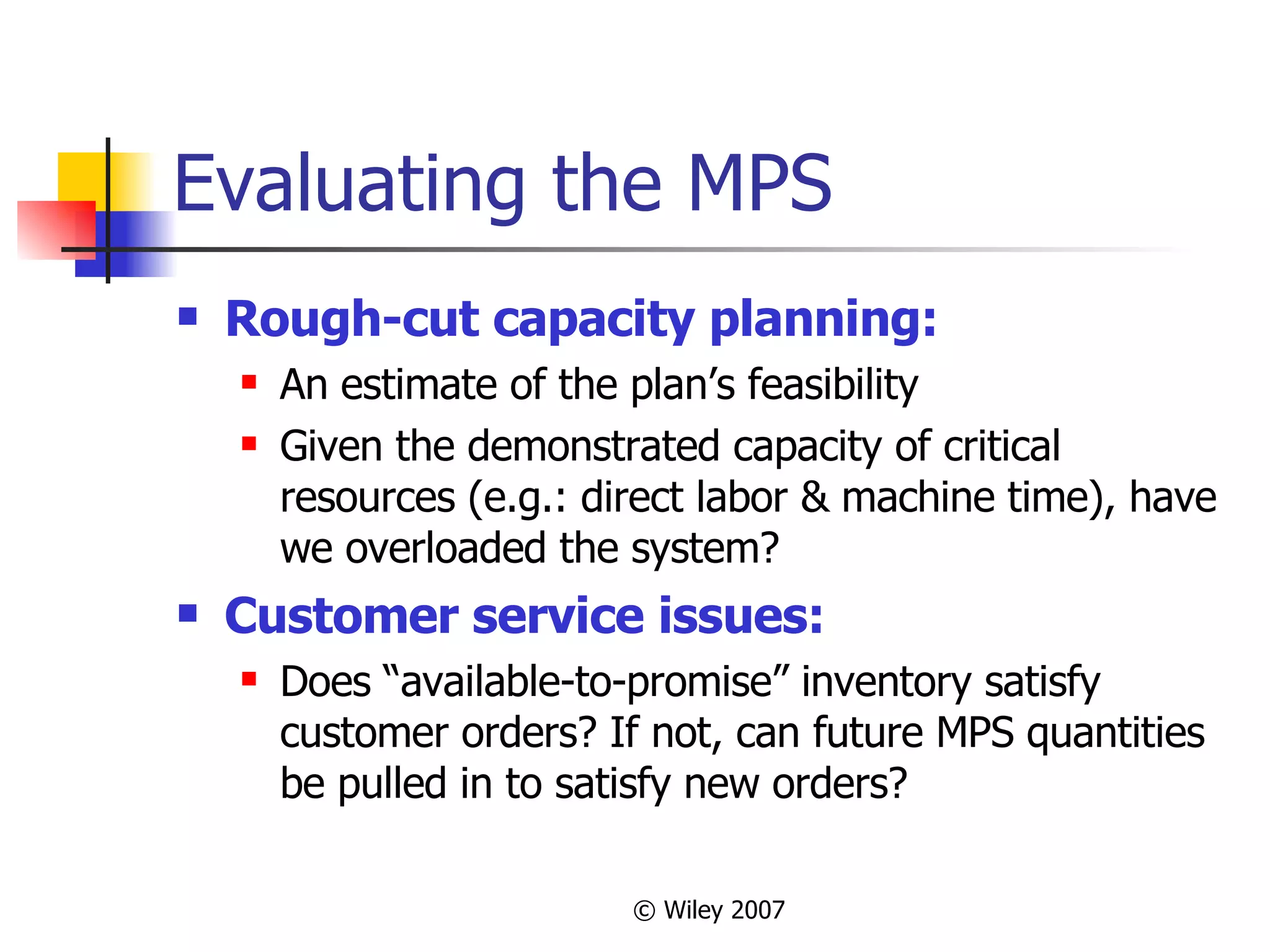 Ch13 - Aggregate Planning | PPT