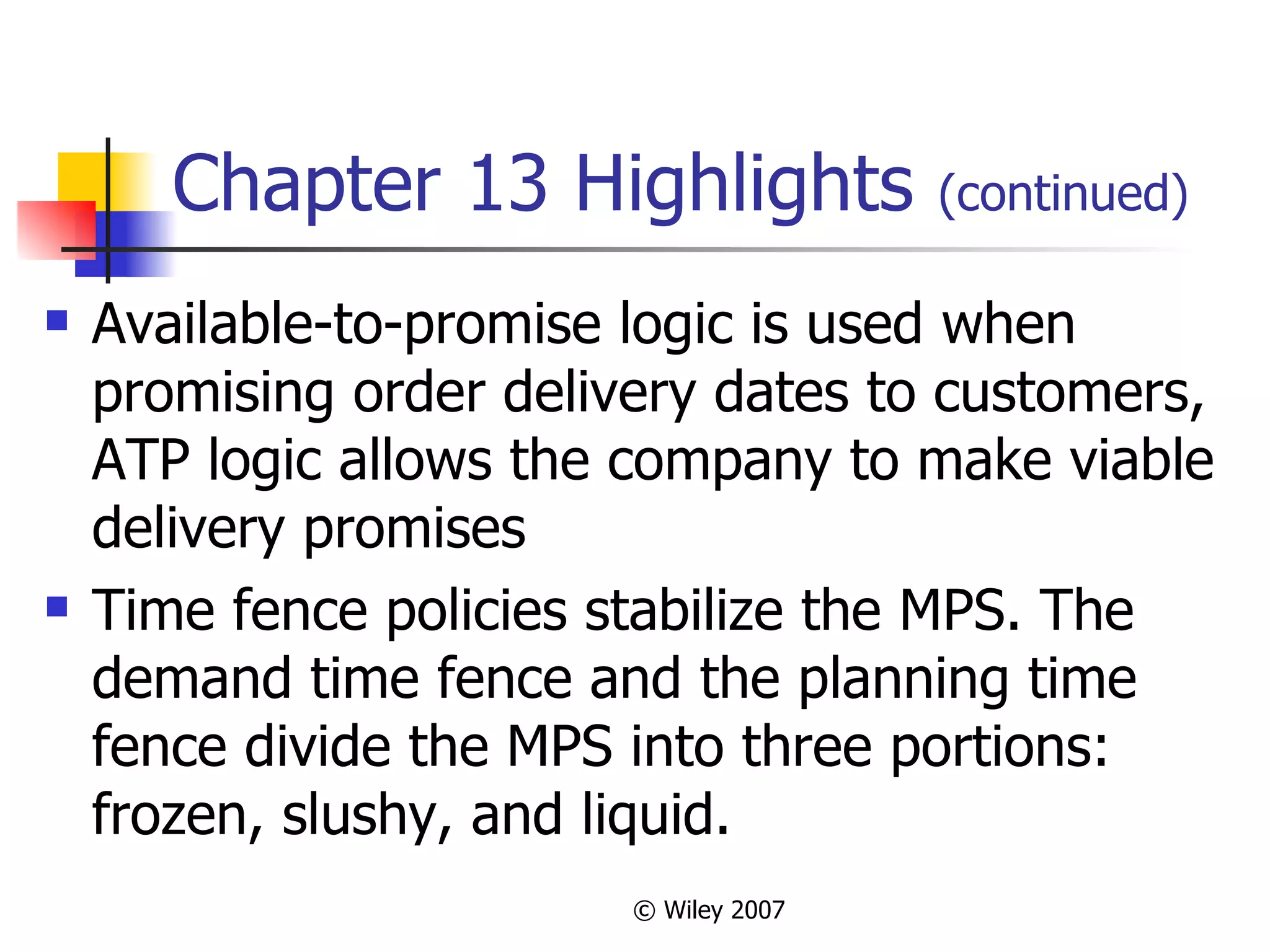 Ch13 - Aggregate Planning | PPT