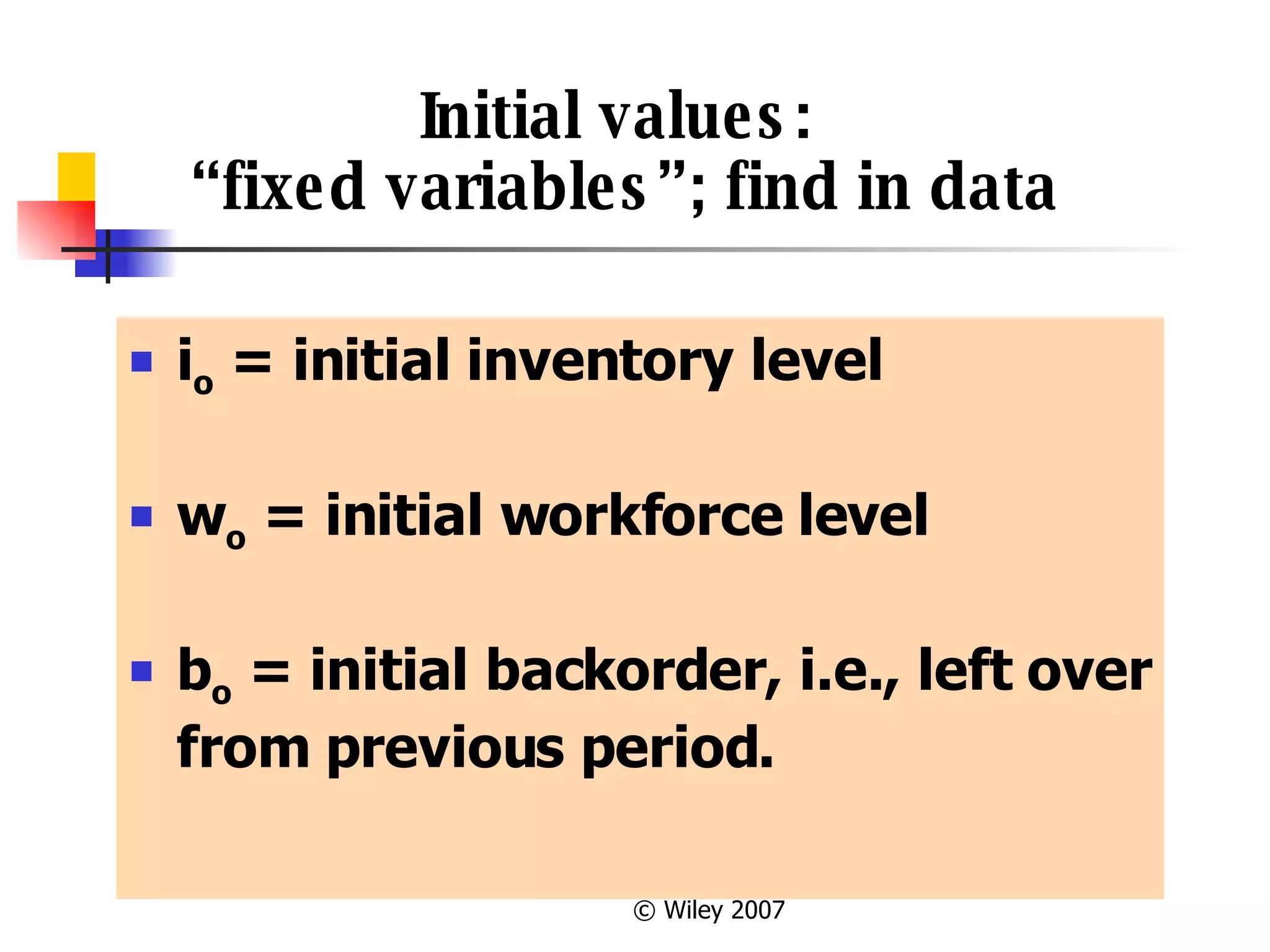 Ch13 - Aggregate Planning | PPT