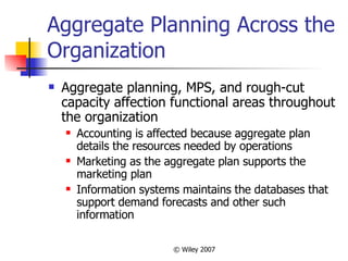 Ch13 - Aggregate Planning | PPT