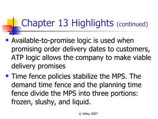 Ch13 - Aggregate Planning | PPT