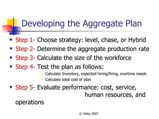 Ch13 - Aggregate Planning | PPT