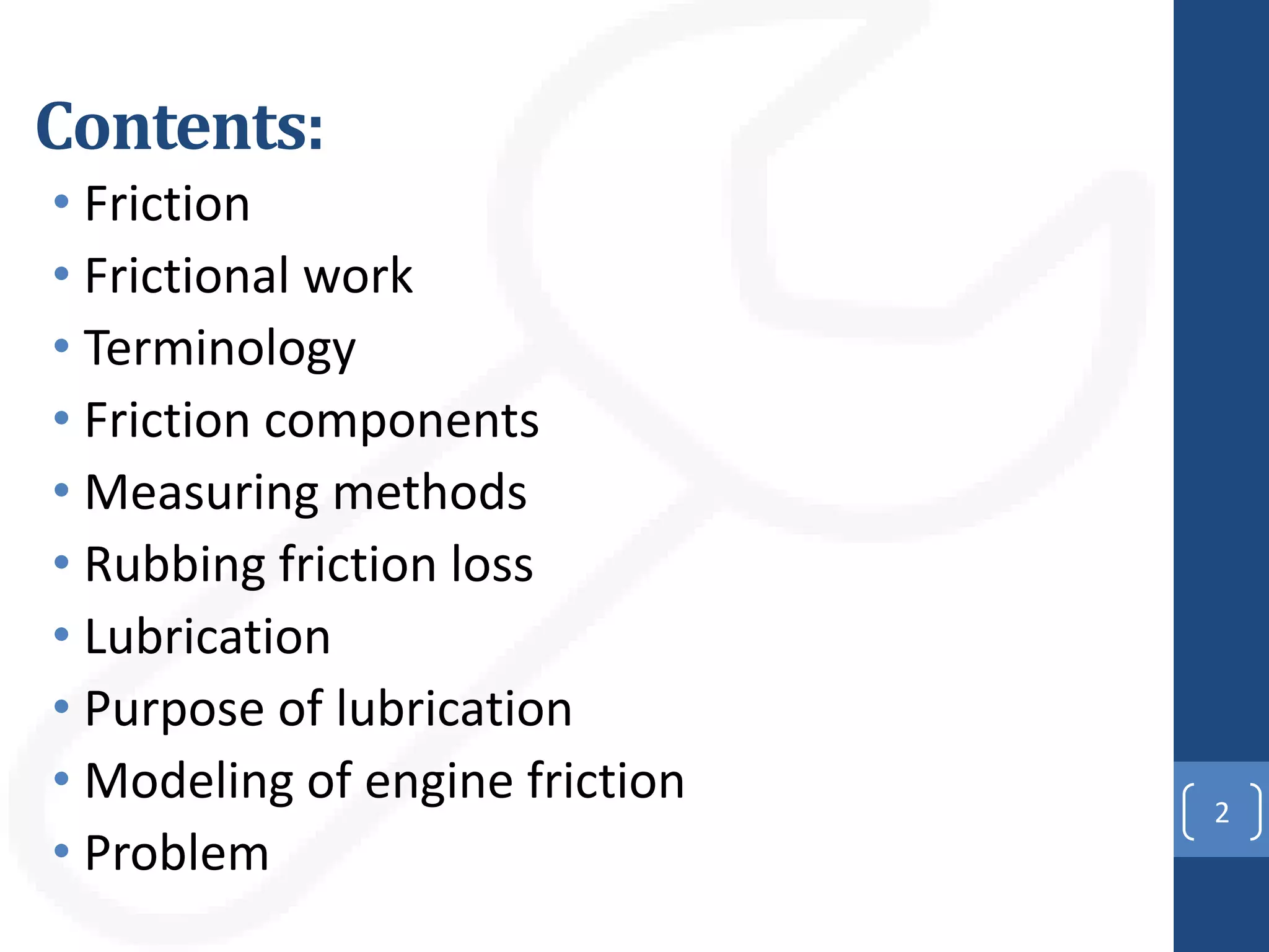 Friction and Lubrication in Internal Combustion Engines | PPT | Free ...