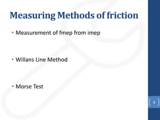 Friction and Lubrication in Internal Combustion Engines | PPT
