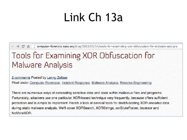 CNIT 126: 13: Data Encoding | PPT