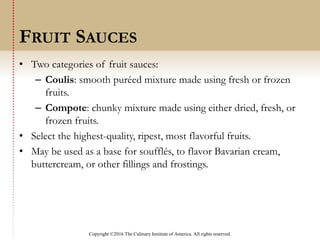 ch13: Icings, glazes, and sauces.pptx | Cooking | Food & Drink