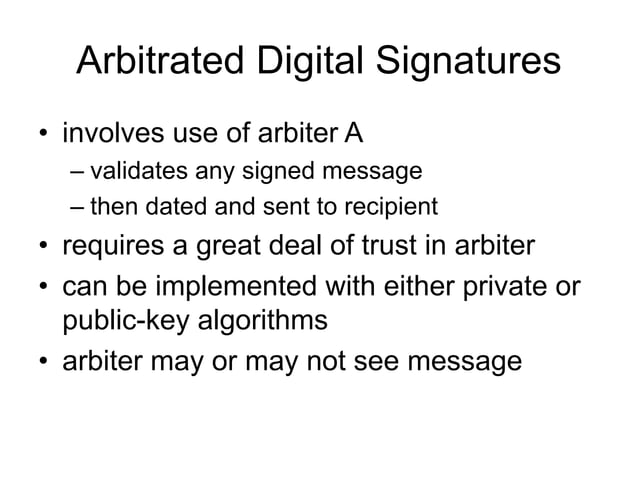 Digital Signatures & Authentication Protocols | PPT | Email | Internet