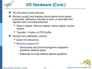 chapter thirteen input output systems in operating system.ppt