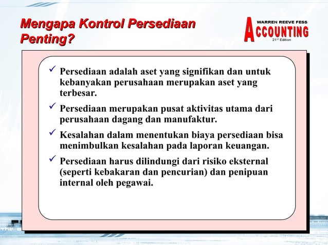 MENGELOLA PERSEDIAAN (PENCATATAN DAN METODE PERSEDIAAN) | PPT