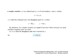 Complex Numbers and Functions and Complex Differentiation | PPT