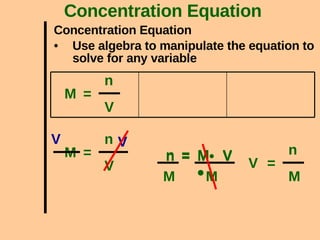 Ch13 Concentration | PPT