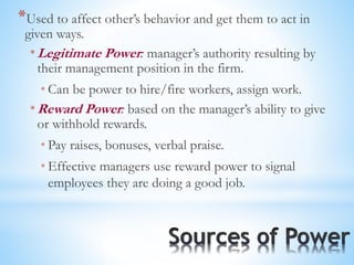 Principi del Management: 13^ - Leadership | PPTX