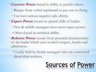 Principi del Management: 13^ - Leadership | PPTX