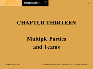 Chapter 13 - Multiple Parties and Teams.ppt