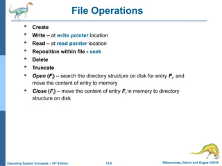 ch13 : file system interface (os slides) | PPTX