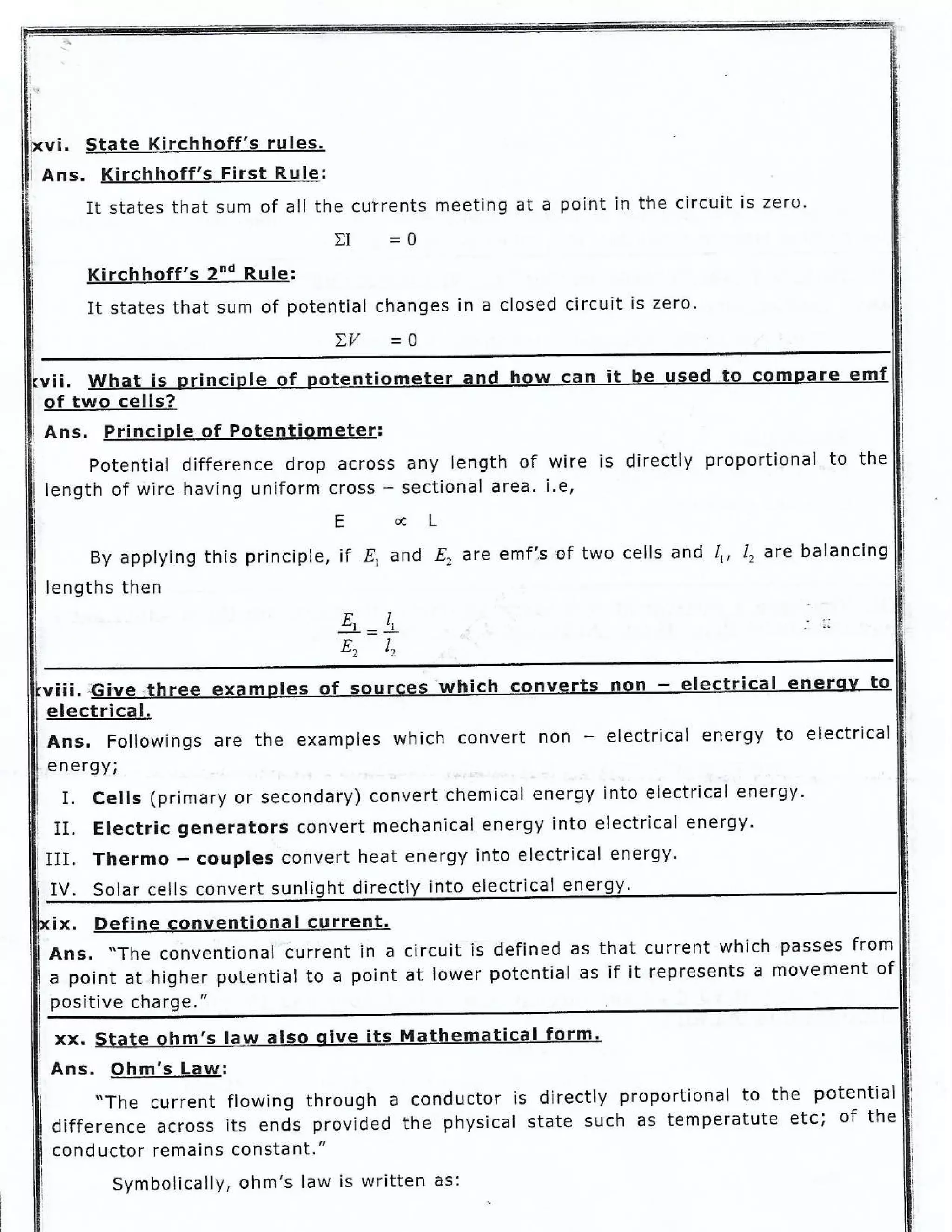 Current Electricity (PDF) | PDF