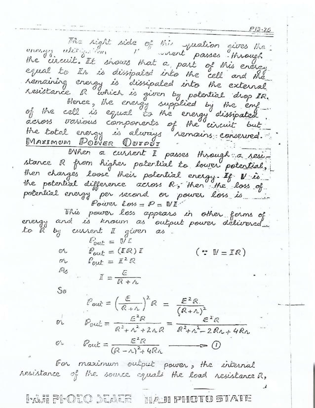 Current Electricity Pdf Pdf