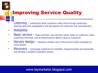 Ch 13 designing and managing services gonzaga | PPT