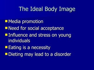 Ch13 Eating Disorders | PPT