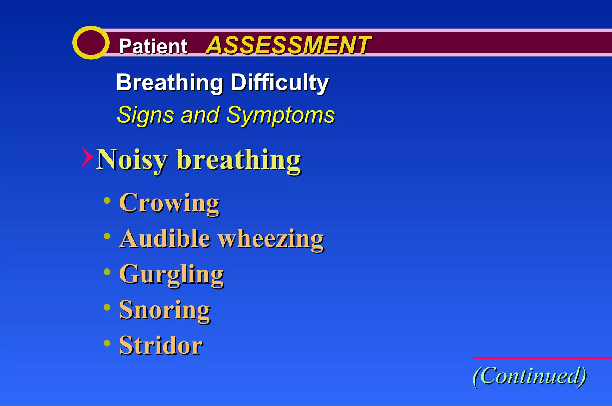 Respiratory Emergencies | PPT