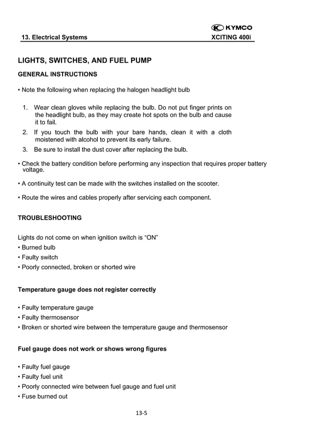 Ch13 electrical systems | PDF | Green Vehicles | Auto Type