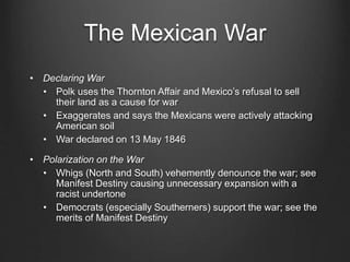 Ch 13 manifest destiny | PPTX