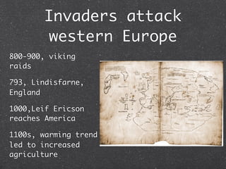 Ch 13 Middle Ages Slides | KEY