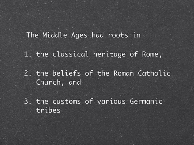 Ch 13 Middle Ages Slides | KEY