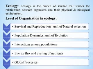 Ch 13 organism and population || Class 12 || | PPTX