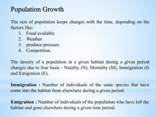 Ch 13 organism and population || Class 12 || | PPTX