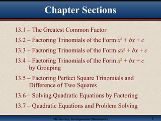 factoring polynomials | PPT