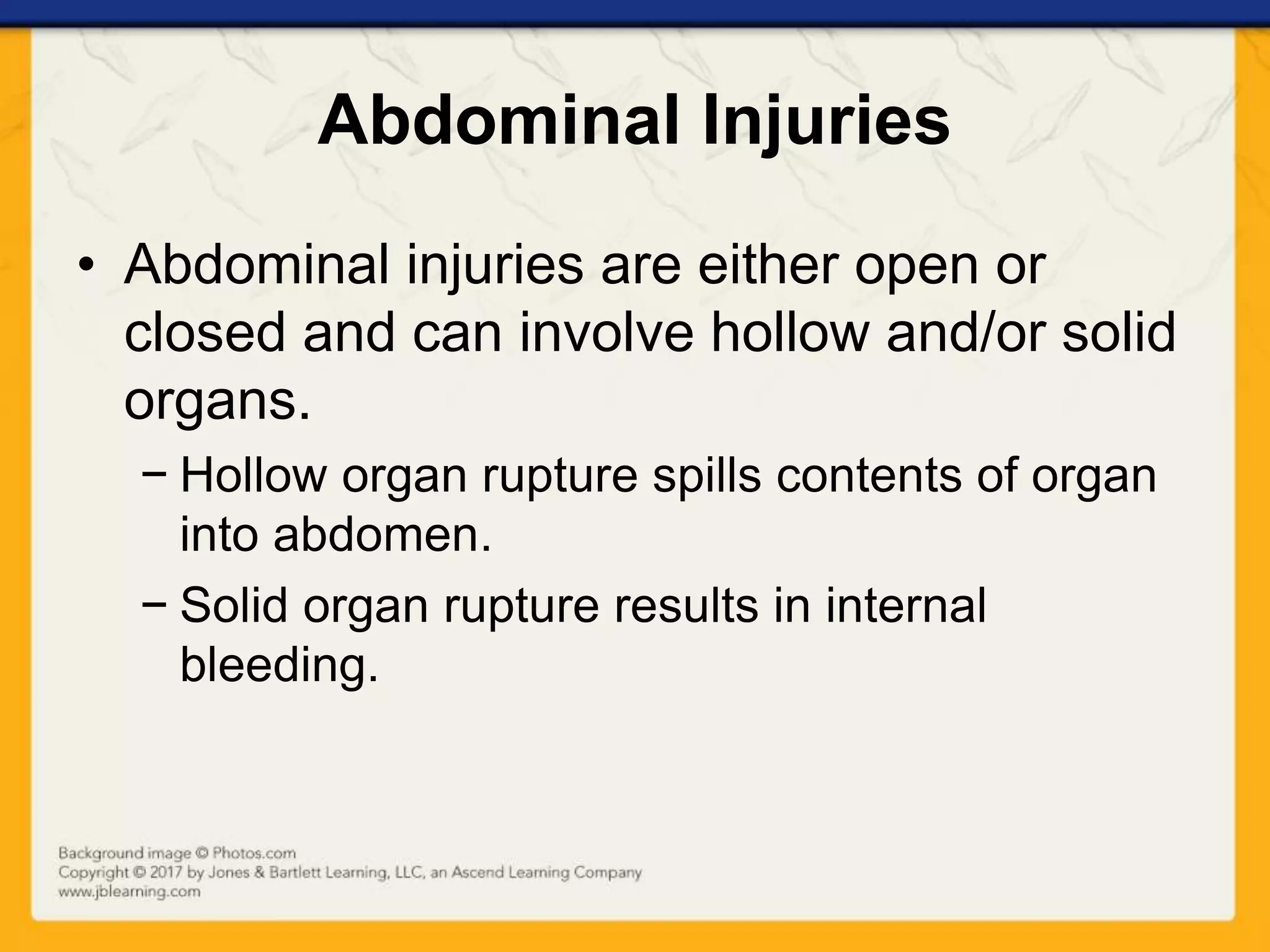Ch13 presentation chest_abdominal_pelvic_injuries | PPTX