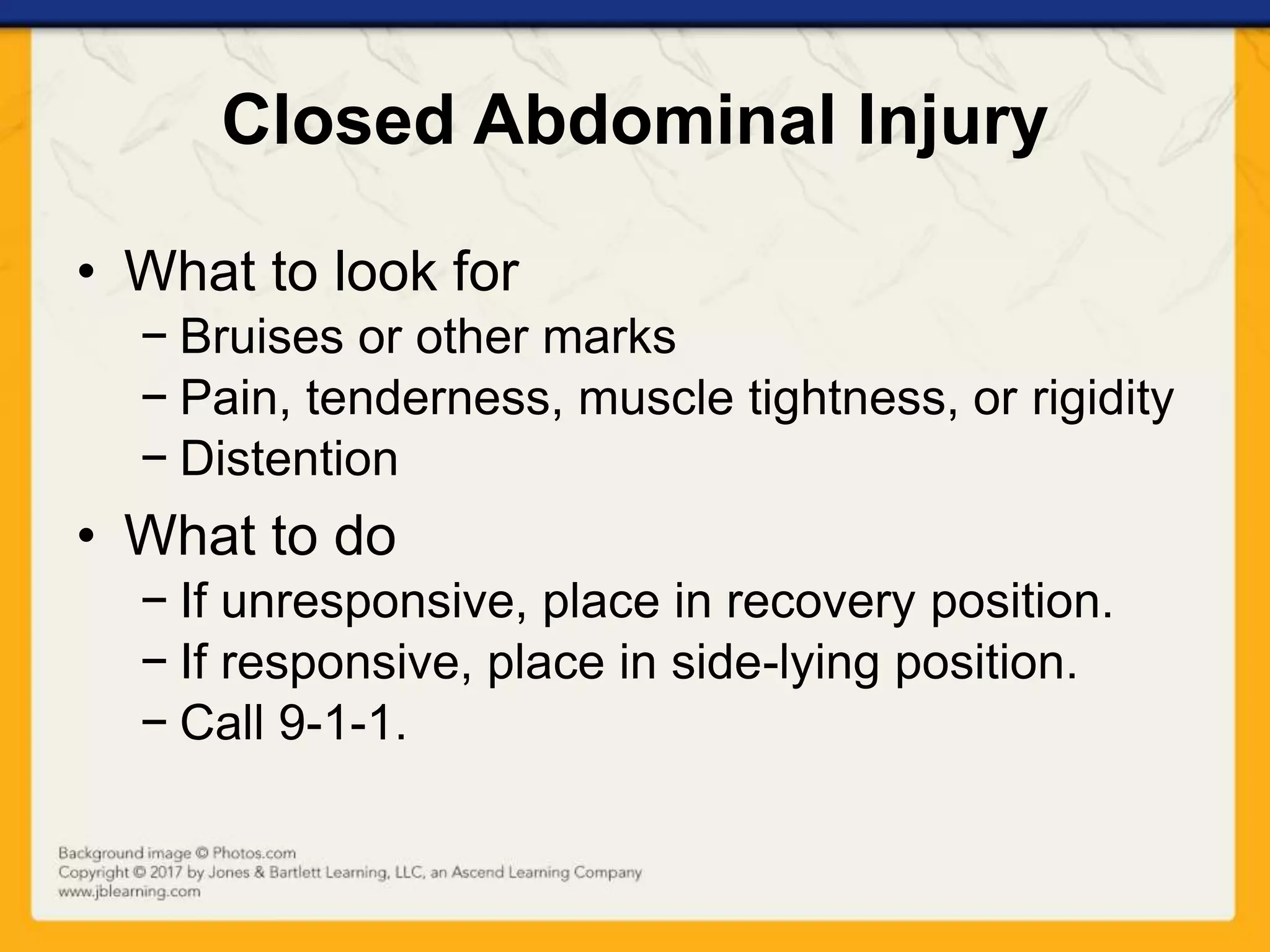 Ch13 presentation chest_abdominal_pelvic_injuries | PPTX | First Aid ...
