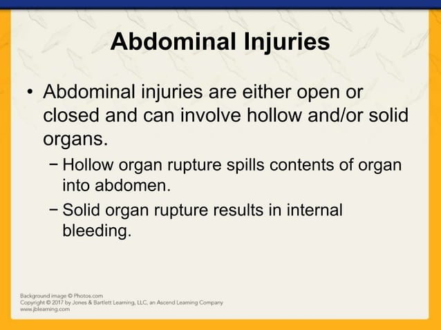Ch13 presentation chest_abdominal_pelvic_injuries | PPTX | First Aid ...
