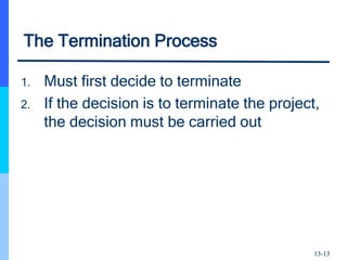 ch13 Project termination.ppt