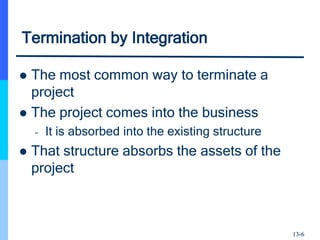 ch13 Project termination.ppt