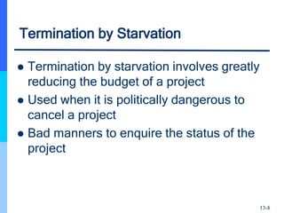 ch13 Project termination.ppt