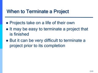 ch13 Project termination.ppt