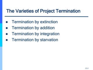 ch13 Project termination.ppt