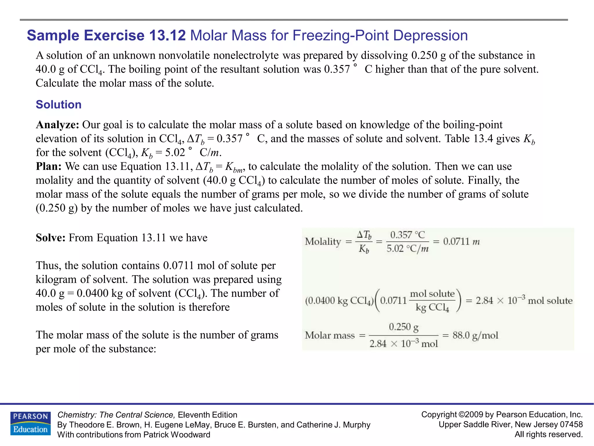 Ch13 sample exercise | PDF