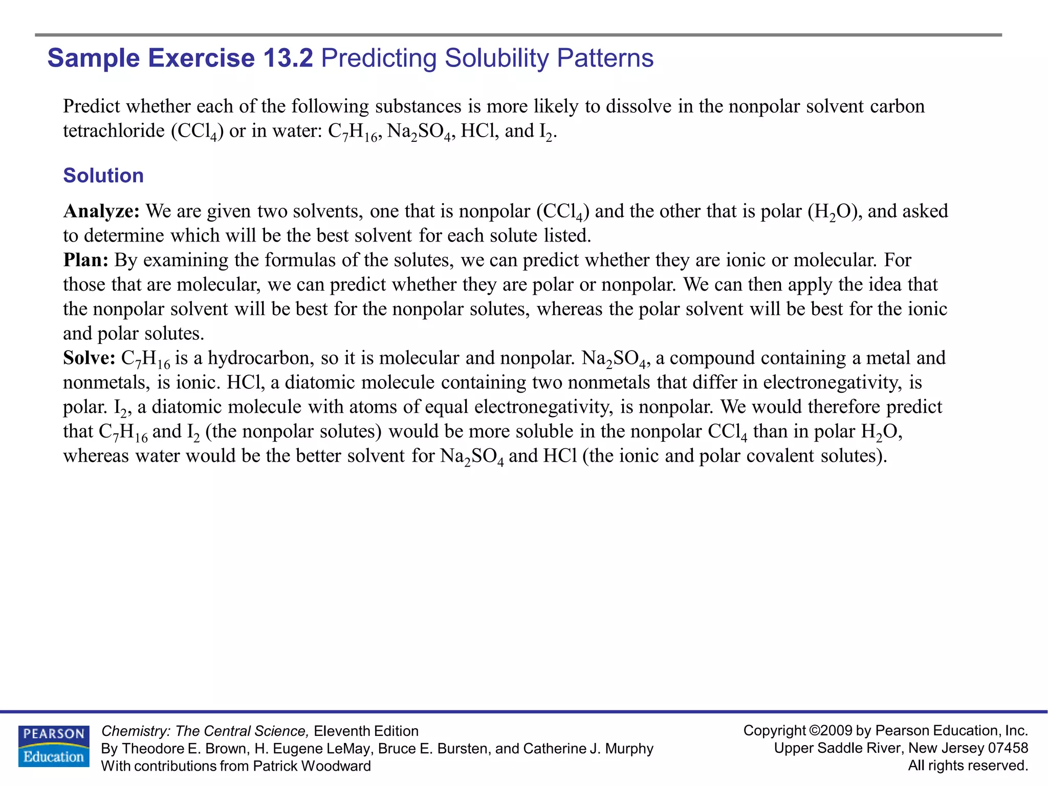 Ch13 sample exercise | PDF