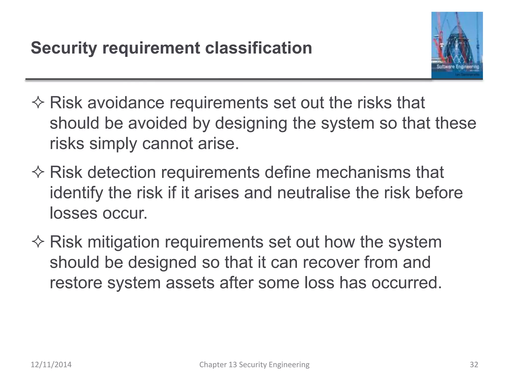 Ch13 - Security Engineering | PPTX