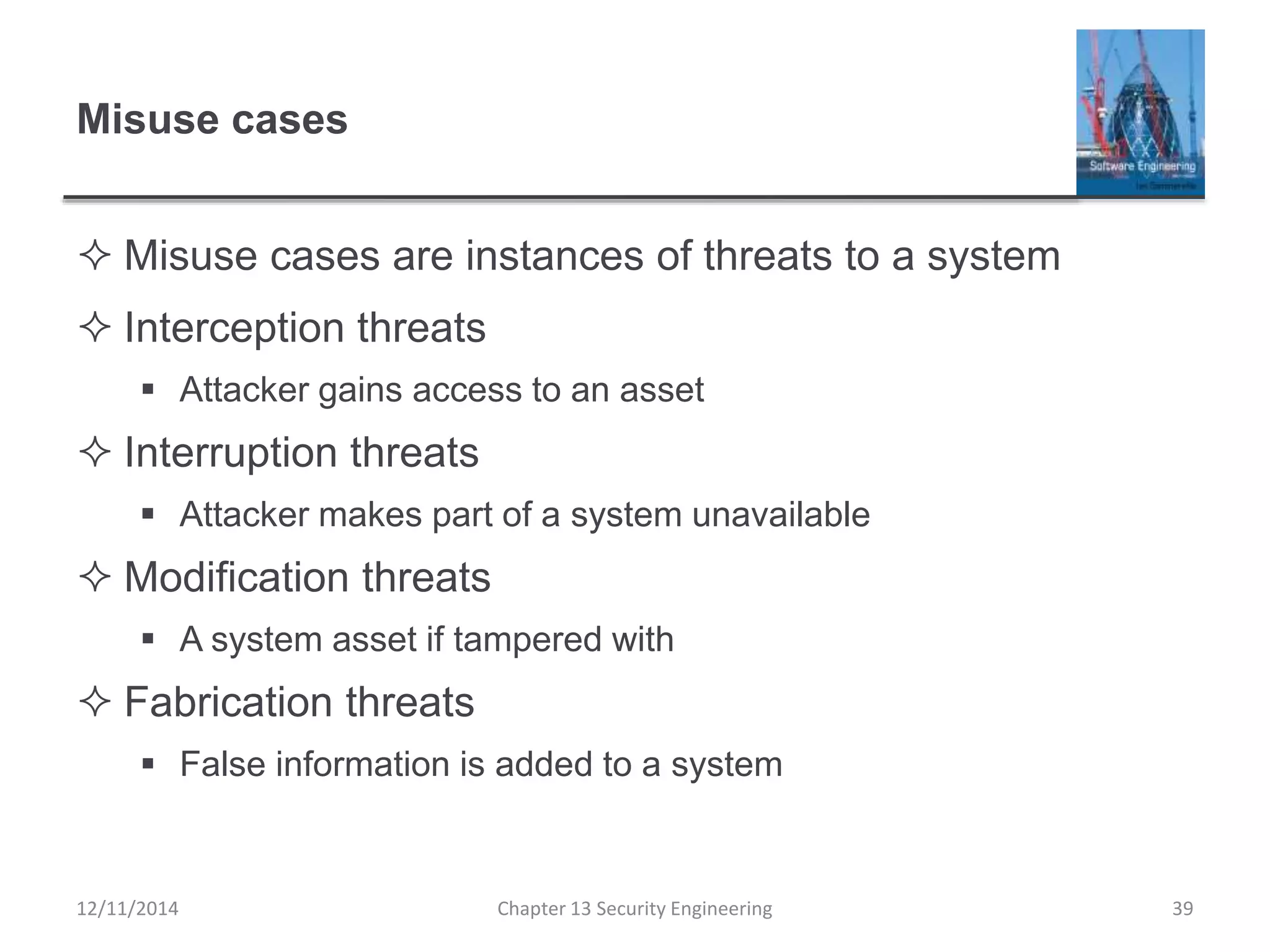 Ch13 - Security Engineering | PPTX