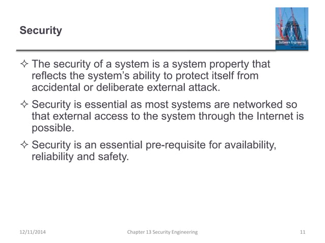 Ch13 - Security Engineering | PPT