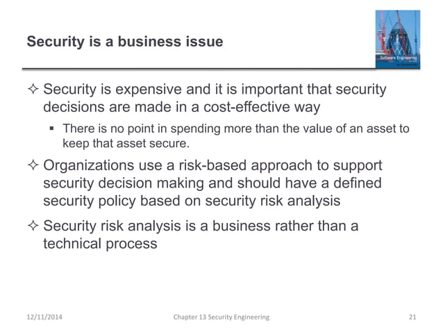 Ch13 - Security Engineering | PPT