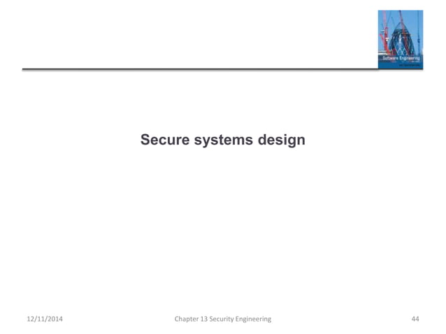 Ch13 - Security Engineering | PPT