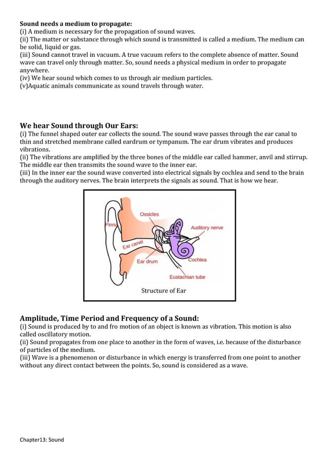 Ch 13 sound class 8 | PDF