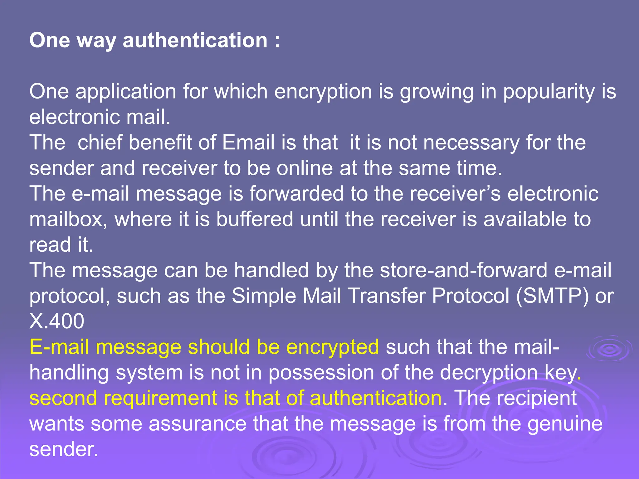 User authentication crytography in cse engineering | PPT