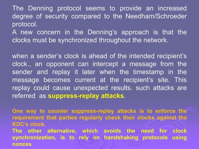 User authentication crytography in cse engineering | PPT | Email | Internet