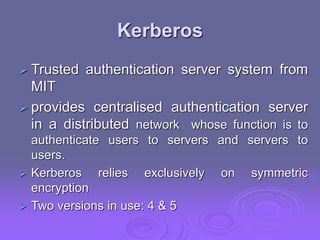 User authentication crytography in cse engineering | PPT